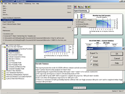 SLIM-Estimate Screen Shot 8 - Quantitative Software Management